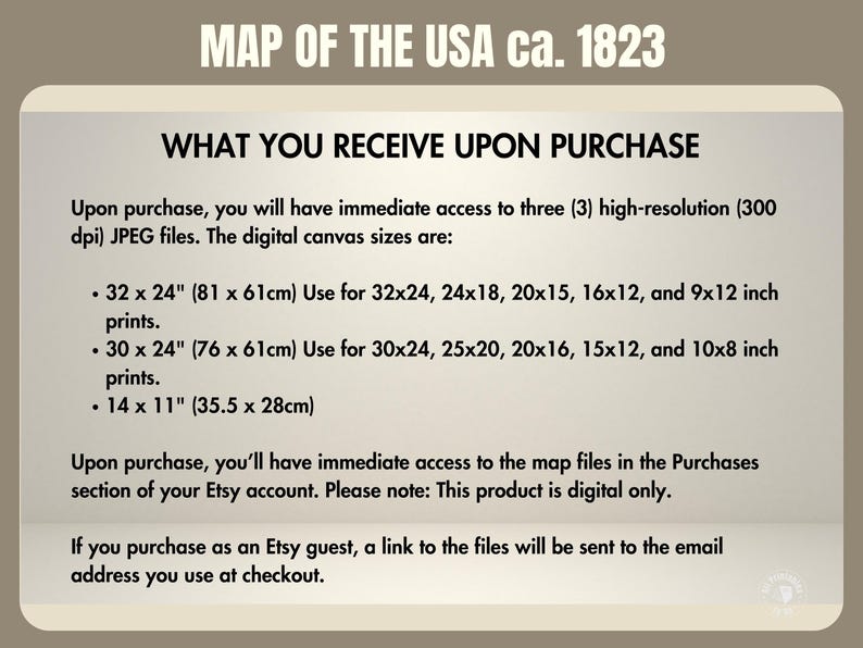Map of the USA in 1823, Melish USA Map, American History, Historical ...