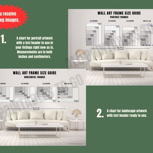 Wall Art Frame Size Guide: Etsy Seller Mockups (digital Download) - Etsy