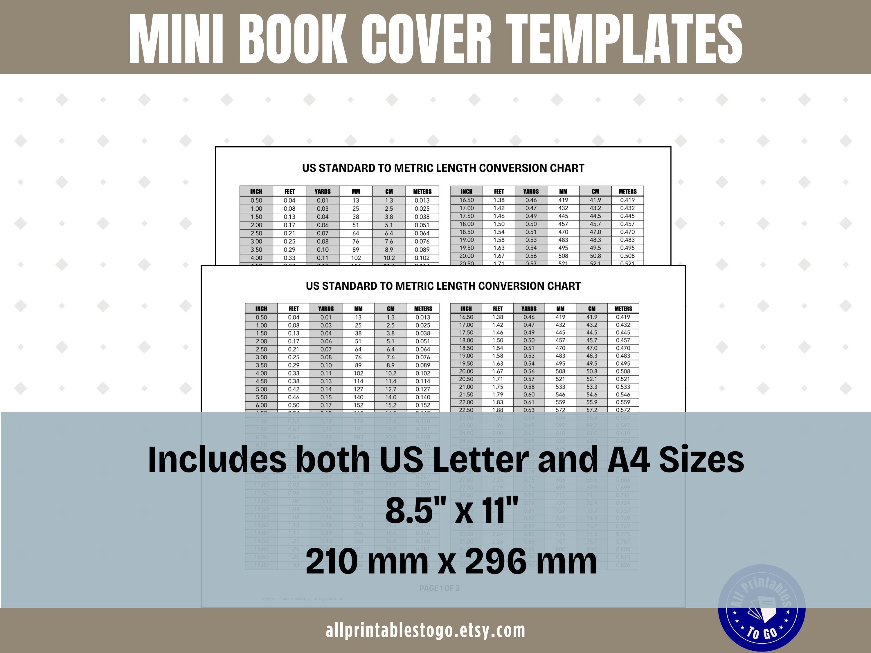 Metric Conversion Chart: US Standard Length Reference (PDF) - Etsy
