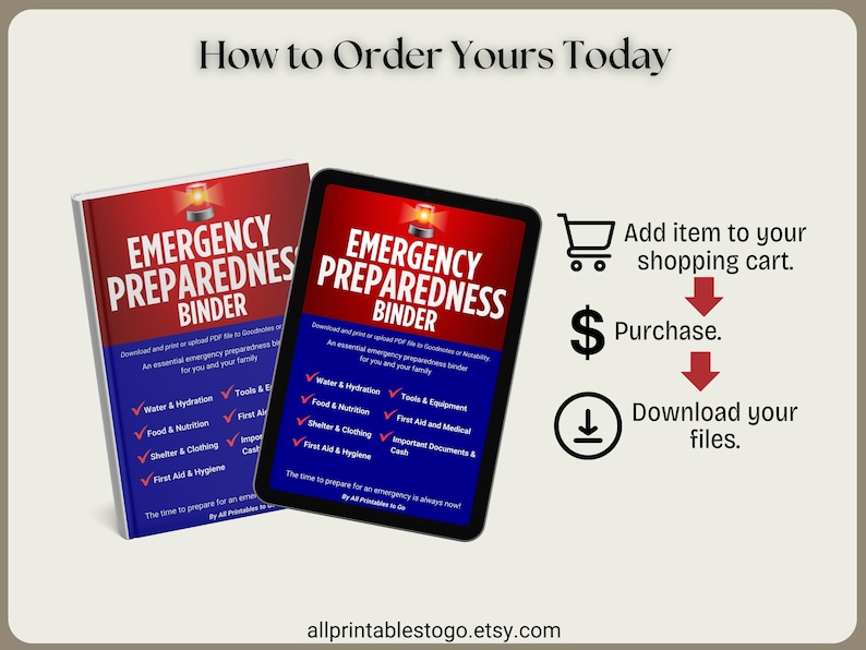 Emergency Preparedness Checklist: 2-week Survival Plan (PDF Download ...