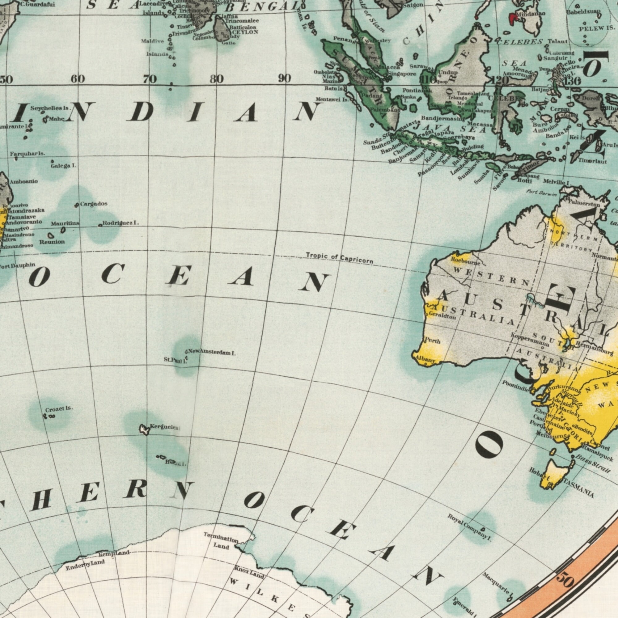 Digital Printable 1902 Missionary Map World Religions Antique Christian ...