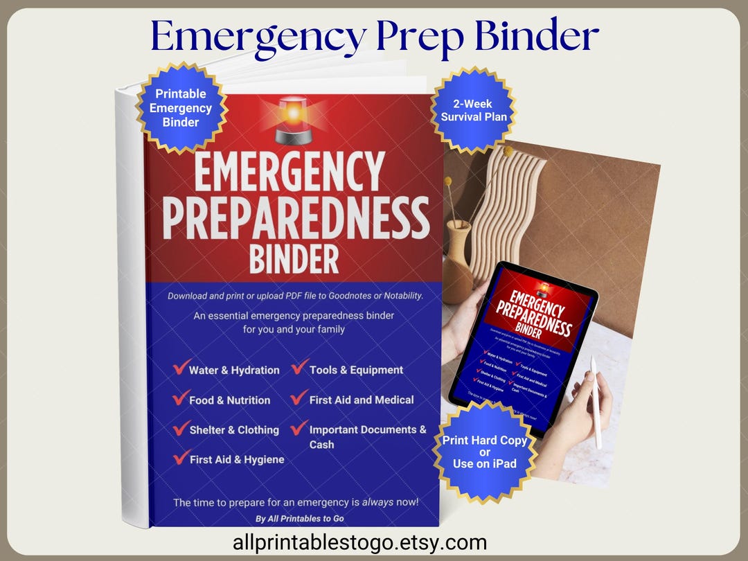 Emergency Preparedness Checklist PDF | 2-week Survival Plan | Printable ...
