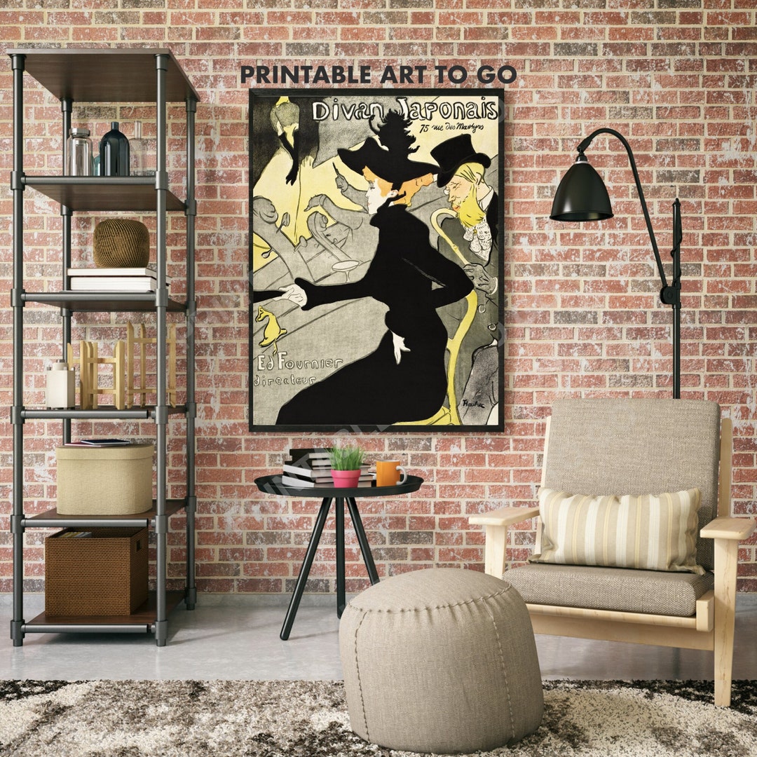 Printable French Café-concert Poster: Instant Download Impressionist ...