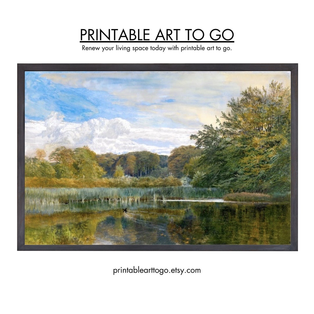 Printable Summer Landscape Wall Art Downloadable, Printable DIY Home ...