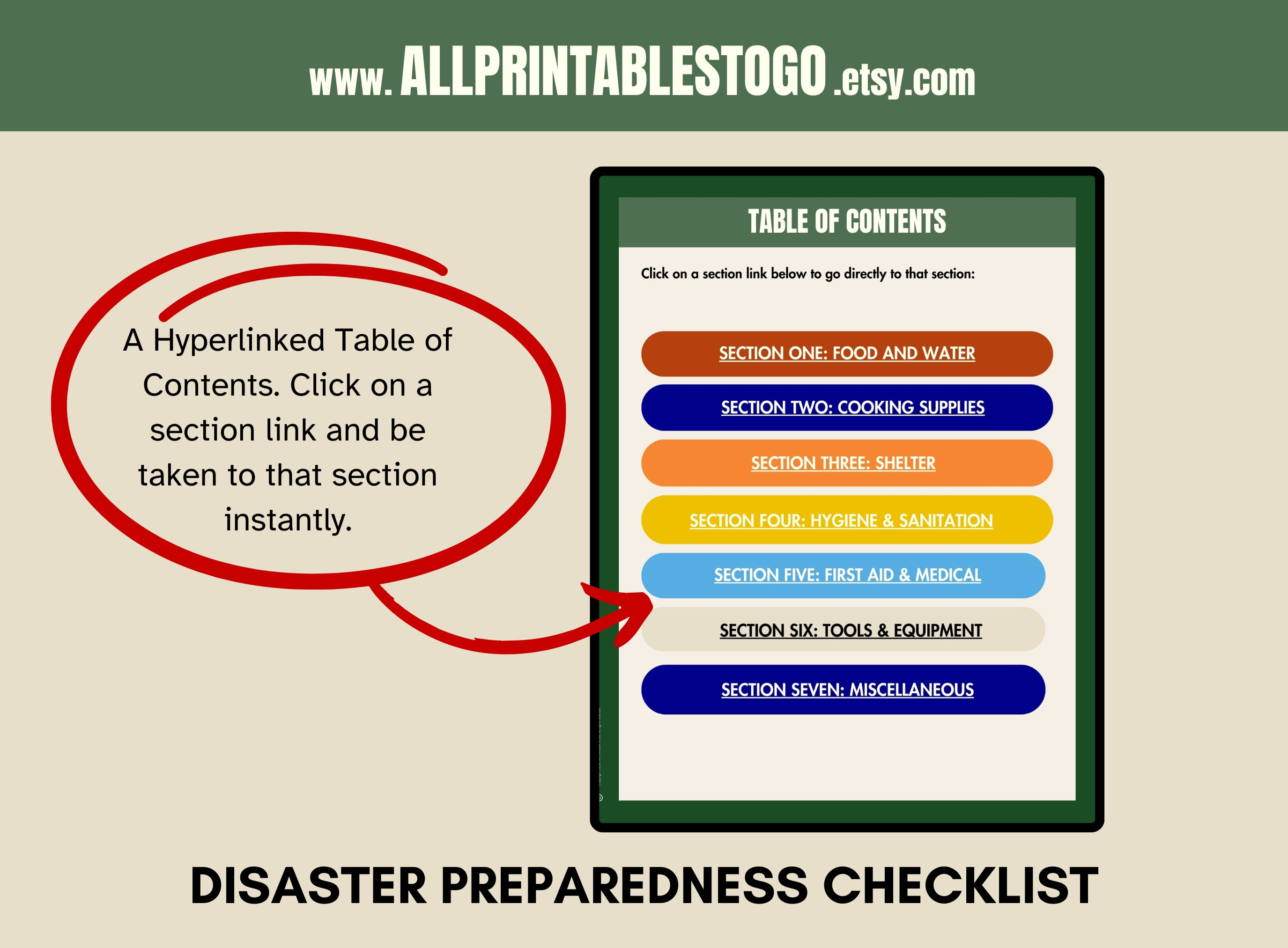 Disaster Preparedness Checklist PDF – Emergency Survival Plan for Home ...