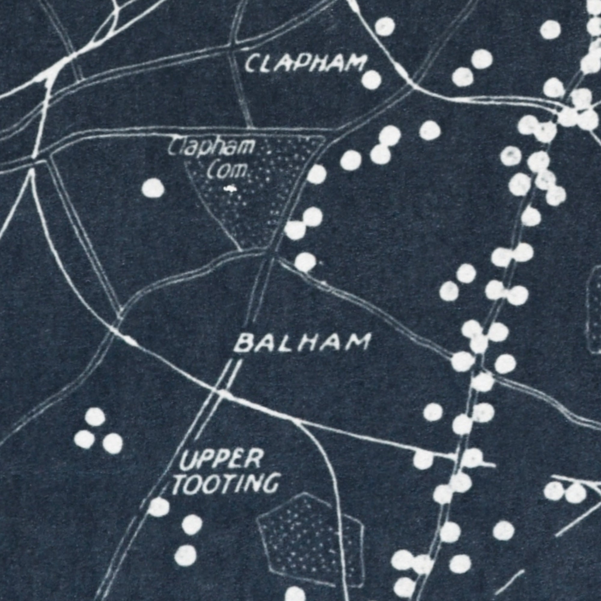 World War I Map | Zeppelin and Aeroplane Bombs on London 1919 ...