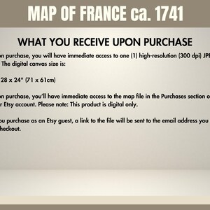 Vintage Map of France 1741: Historical Wall Art (digital Download) - Etsy