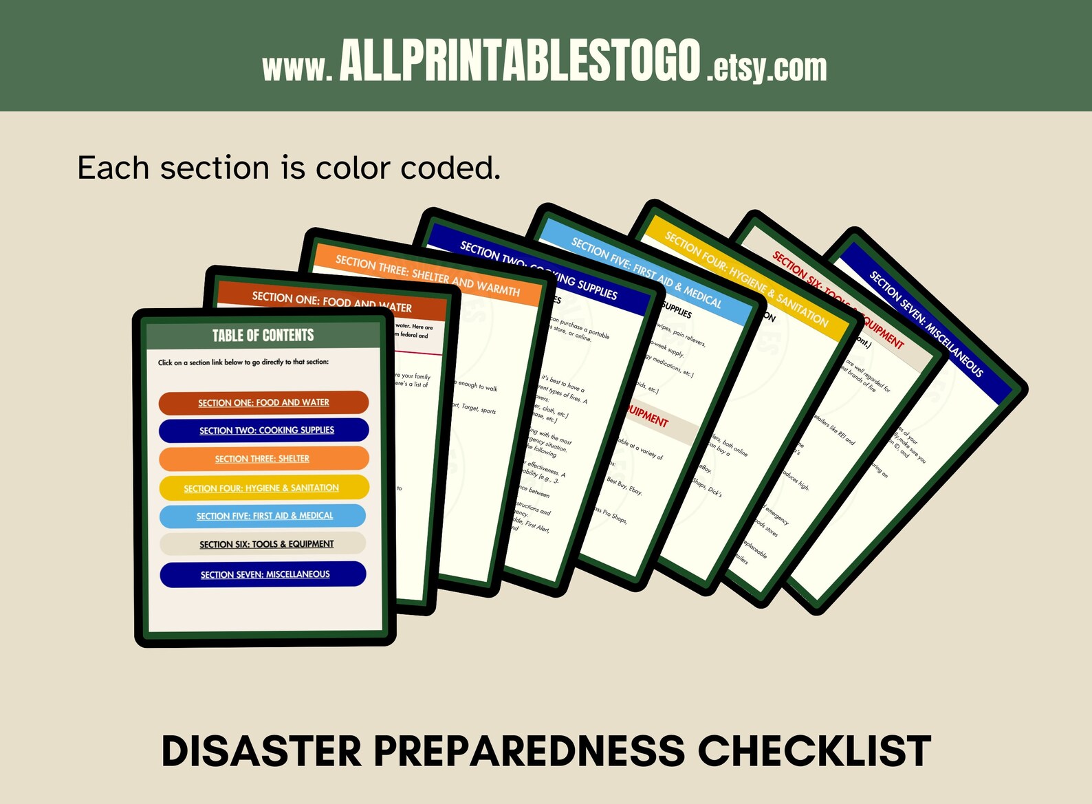 Disaster Preparedness Checklist PDF – Emergency Survival Plan for Home ...