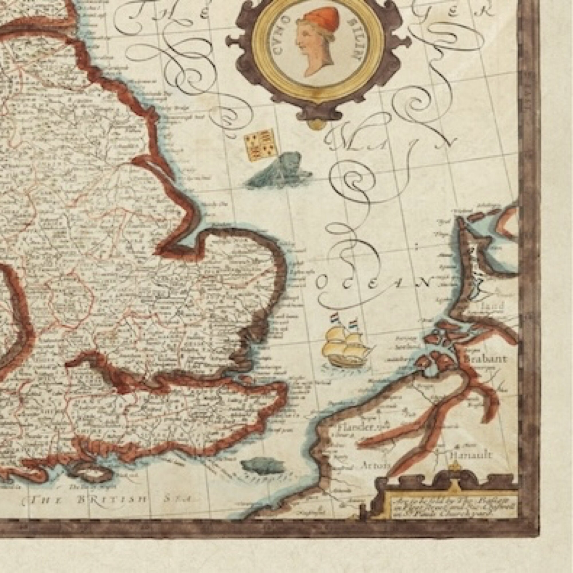 Printable 1770 Map of British Isles by John Speede Downloadable ...