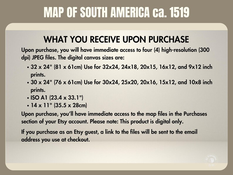 Printable 1519 Map of South America, World Atlas, Digital Antique Map ...