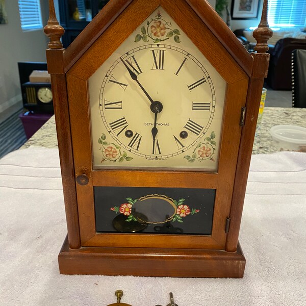 Seth Thomas Mantle Clock - Etsy