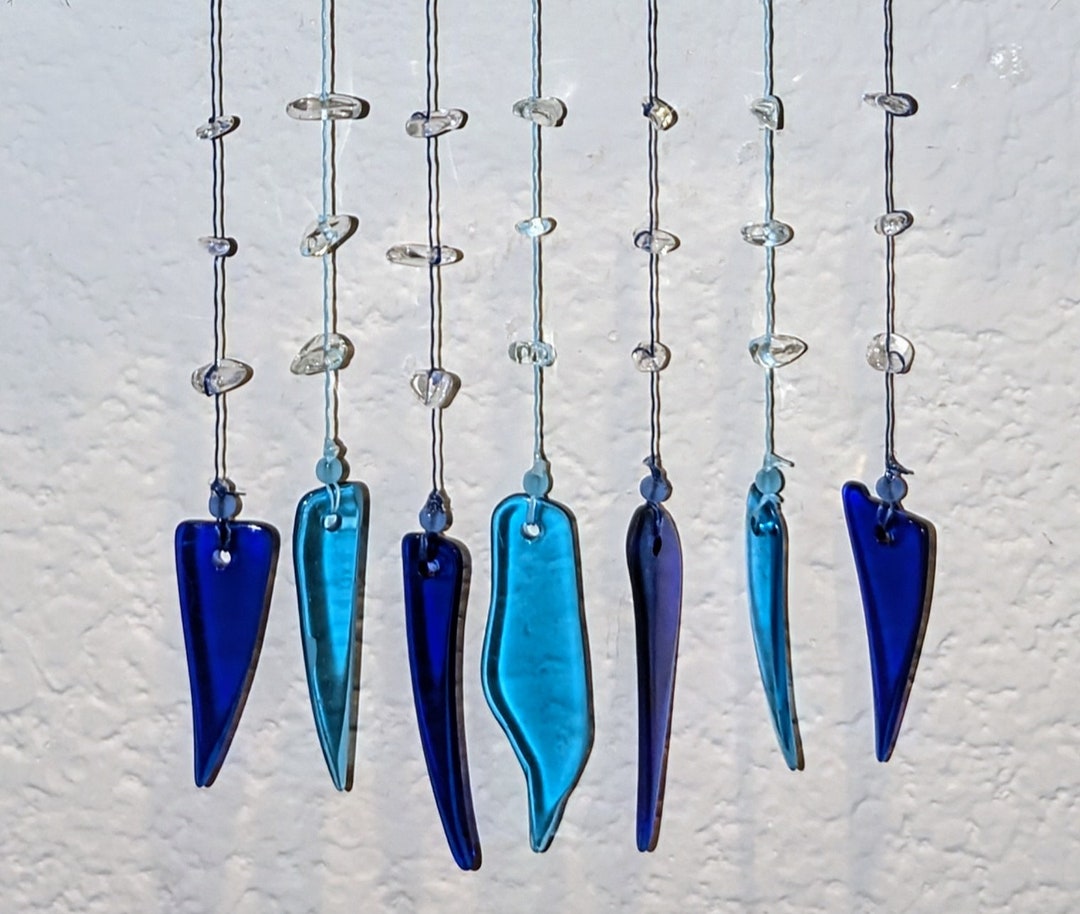 Deep Blue Wind Chimes - Etsy