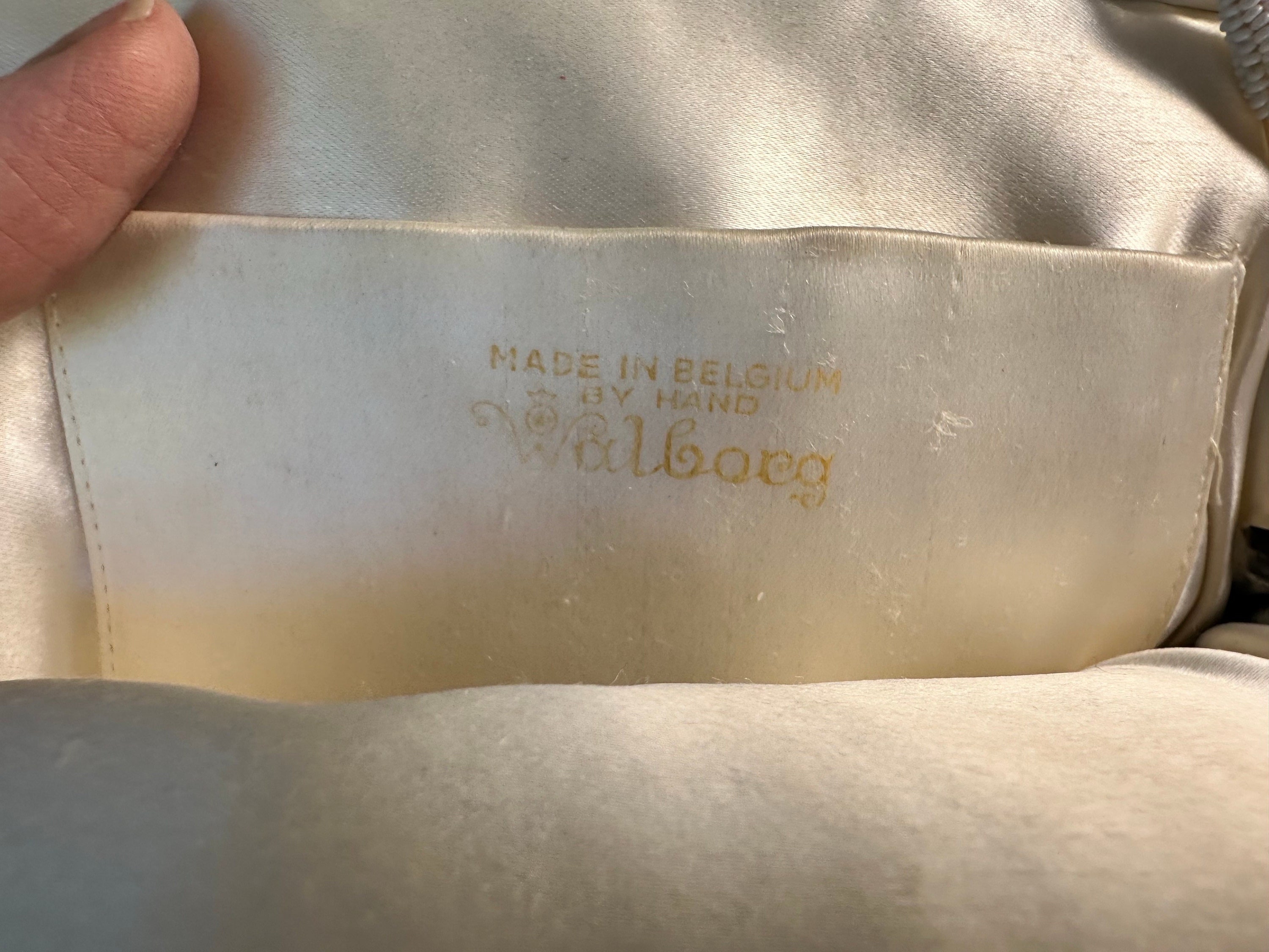 1960s Walborg Ivory Beaded Purse, Hand Made in Belgium, Vintage Winter ...