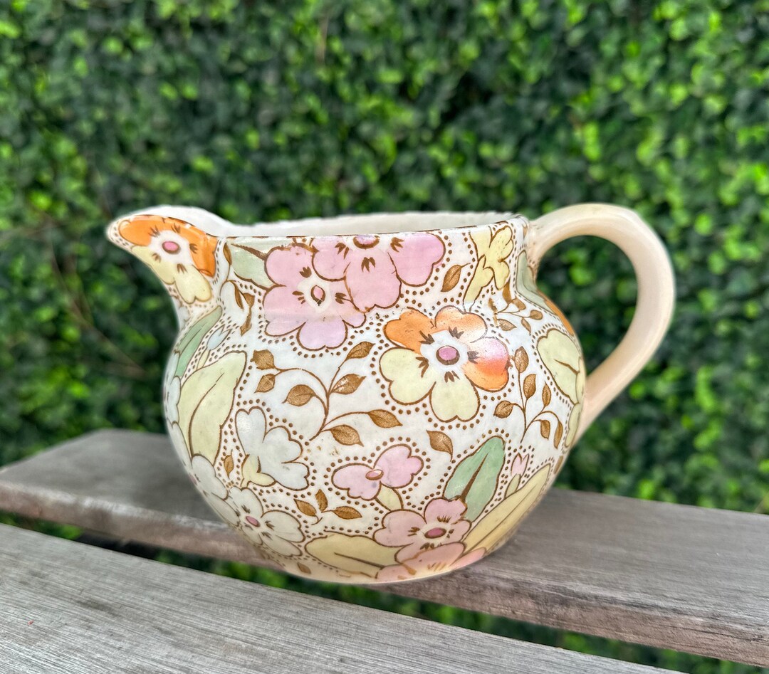 1940s Tuscan Decoro Pottery Creamer Milk Pitcher, Made in England ...