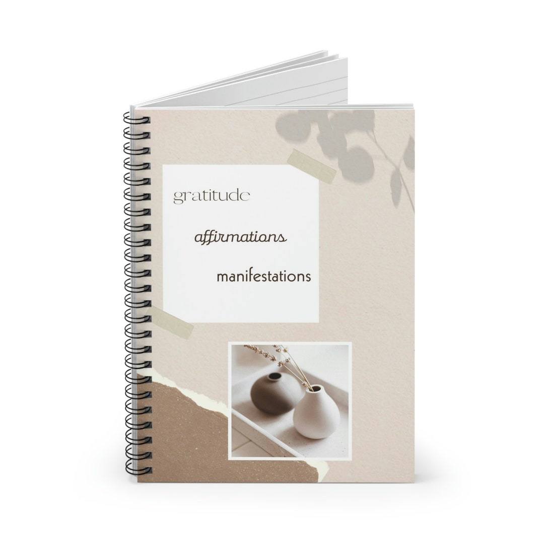 LOA Journal Gratitude Affirmations Manifestations Spiral - Etsy