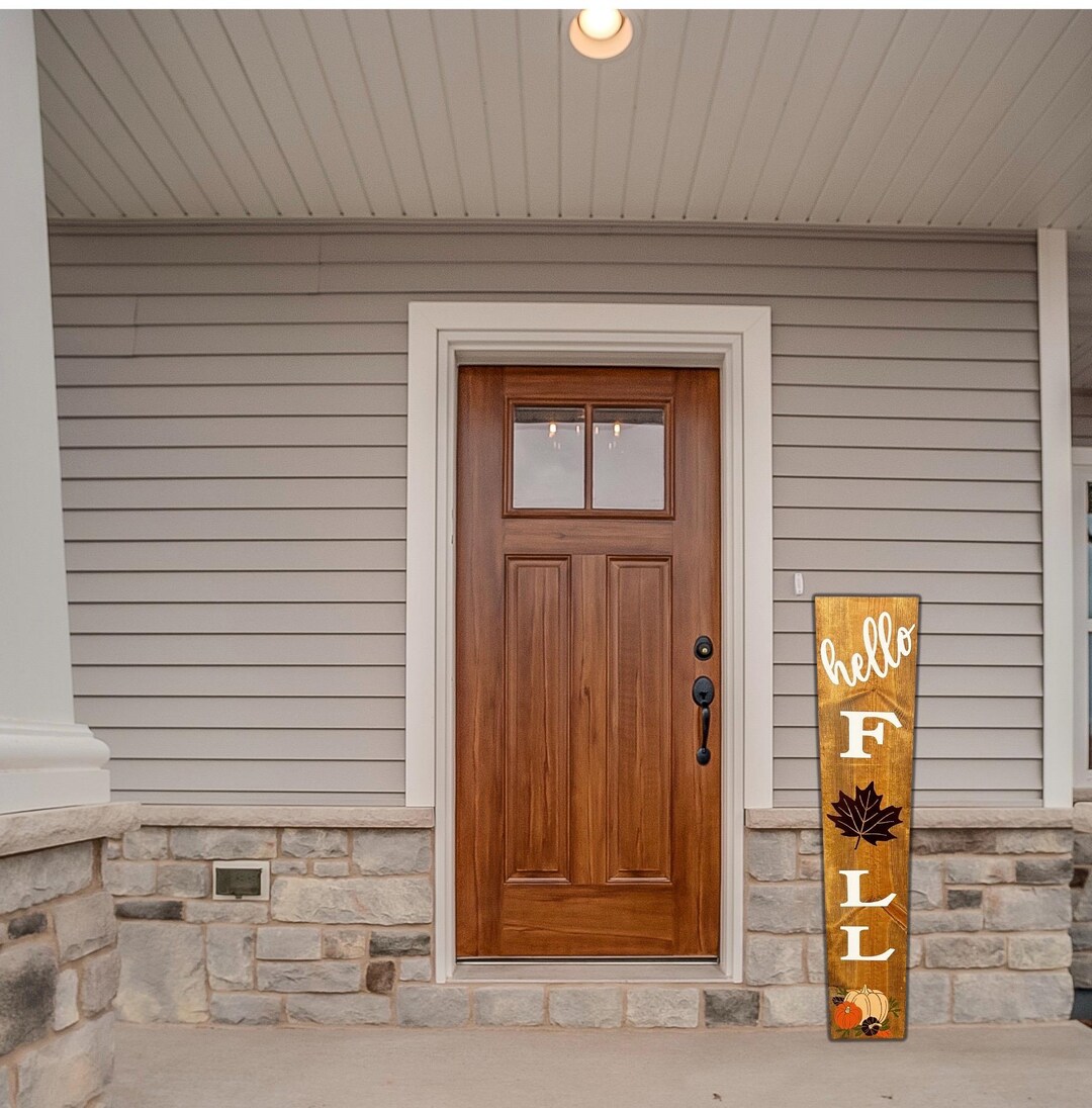 Fall Porch Sign, Fall Pumpkins and Leaves, Fall Wood Decor, Fall Home ...
