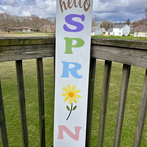 Spring Porch Sign - Etsy