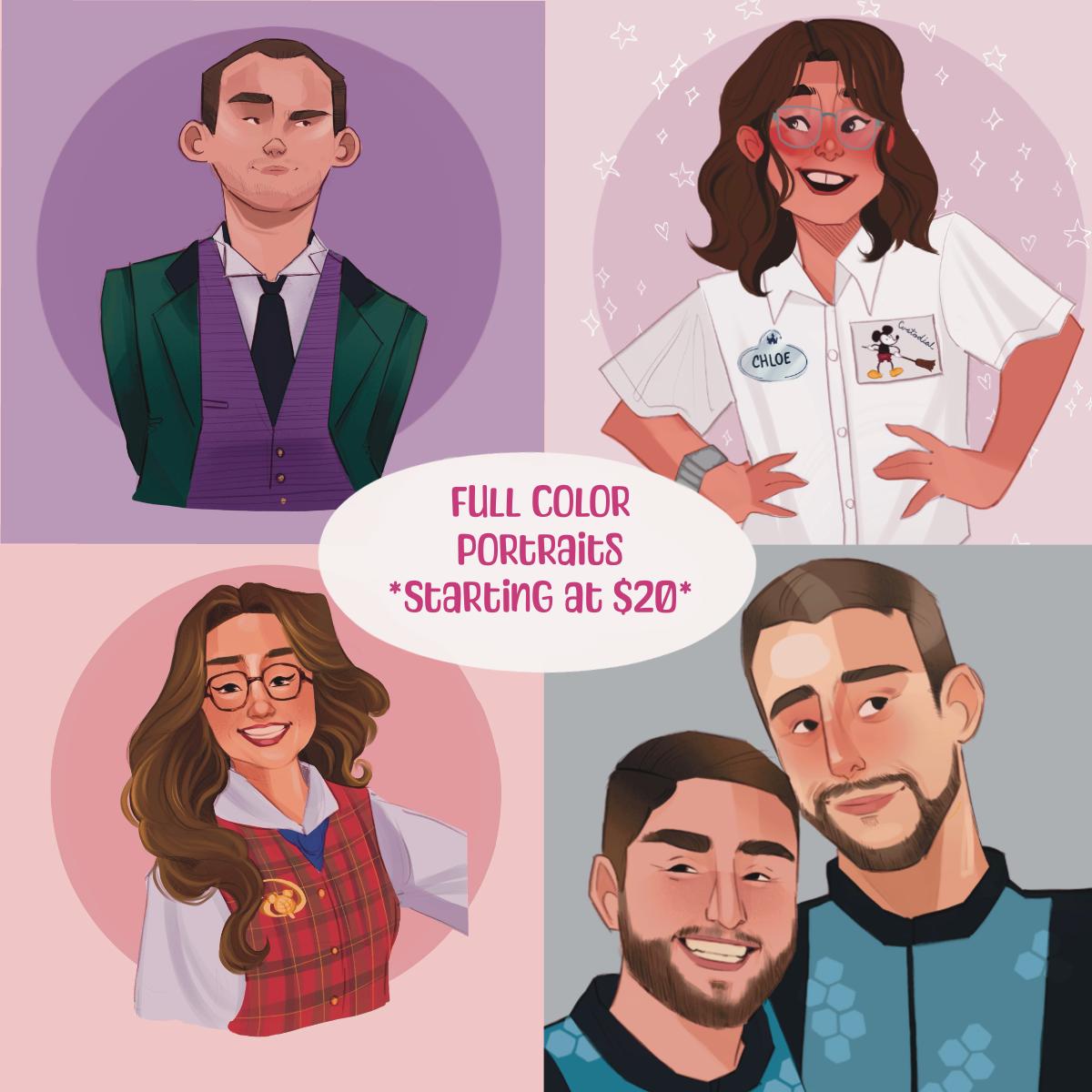 Disney Cast Member Portraits - Custom Disney College Program Role ...