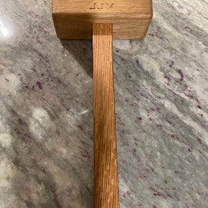 Mallet Solid Oak 2-pc Construction Personalized - Etsy