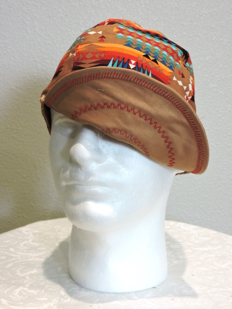 Southwestern Welding Cap, Native Welder Cap, Aztec Weld Cap, Boho Cap ...