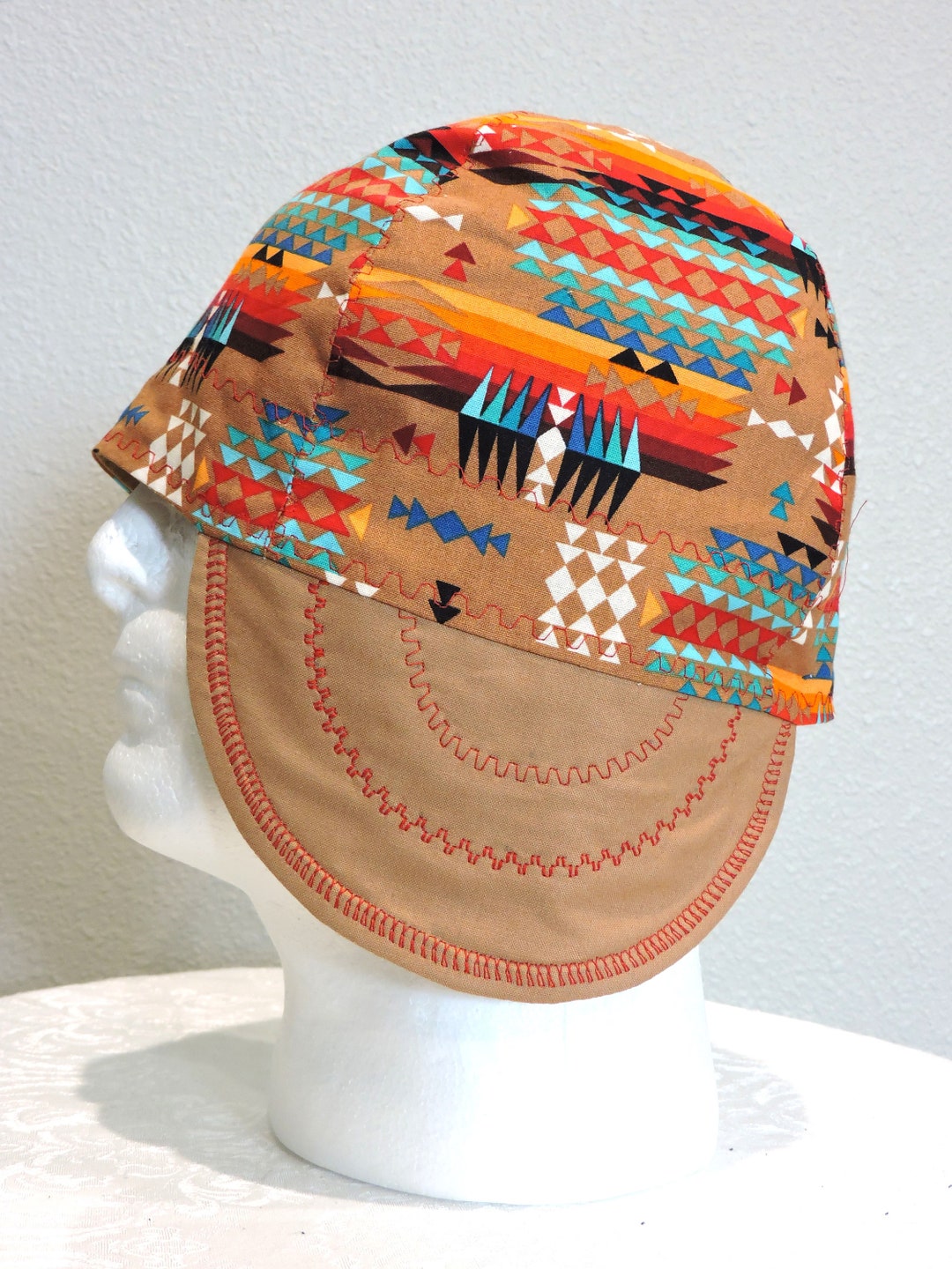 Southwestern Welding Cap, Native Welder Cap, Aztec Weld Cap, Boho Cap ...