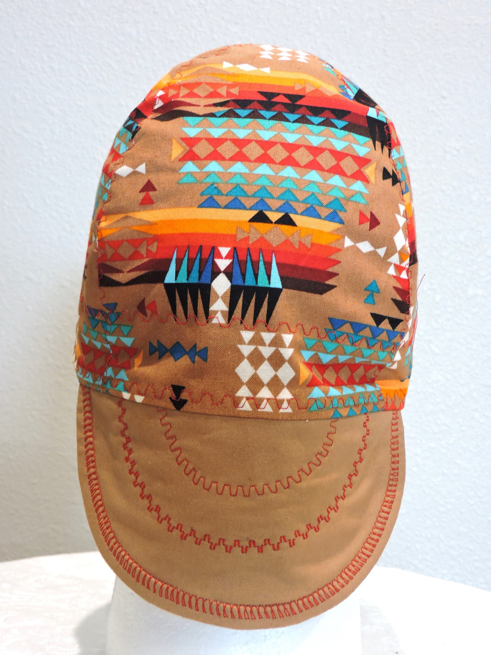 Southwestern Welding Cap, Native Welder Cap, Aztec Weld Cap, Boho Cap ...