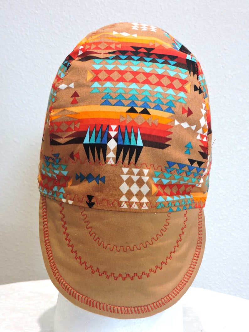 Southwestern Welding Cap, Native Welder Cap, Aztec Weld Cap, Boho Cap ...