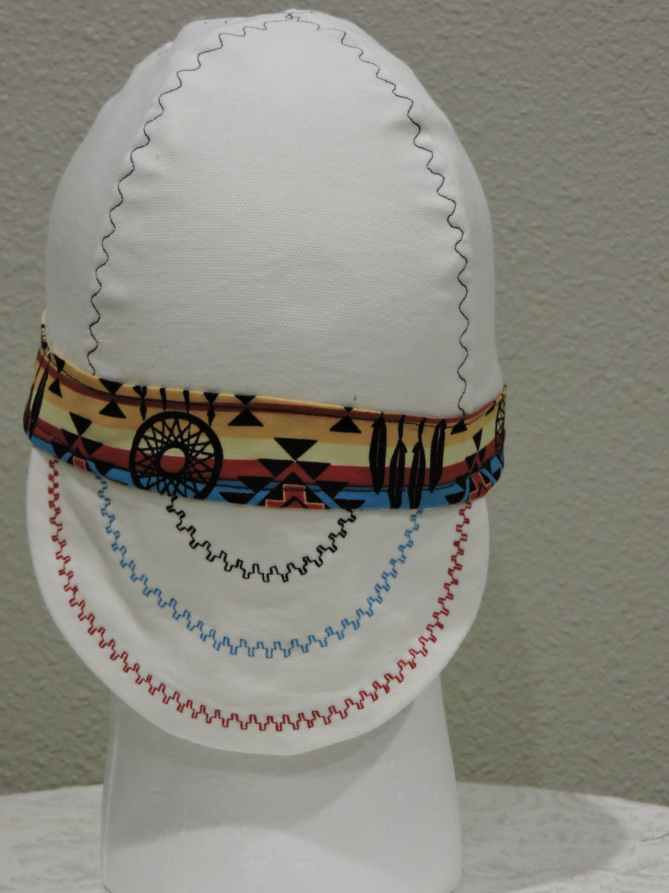 Native Welding Cap, Aztec Welder Cap, Welding Cap, Reversible, 100% ...