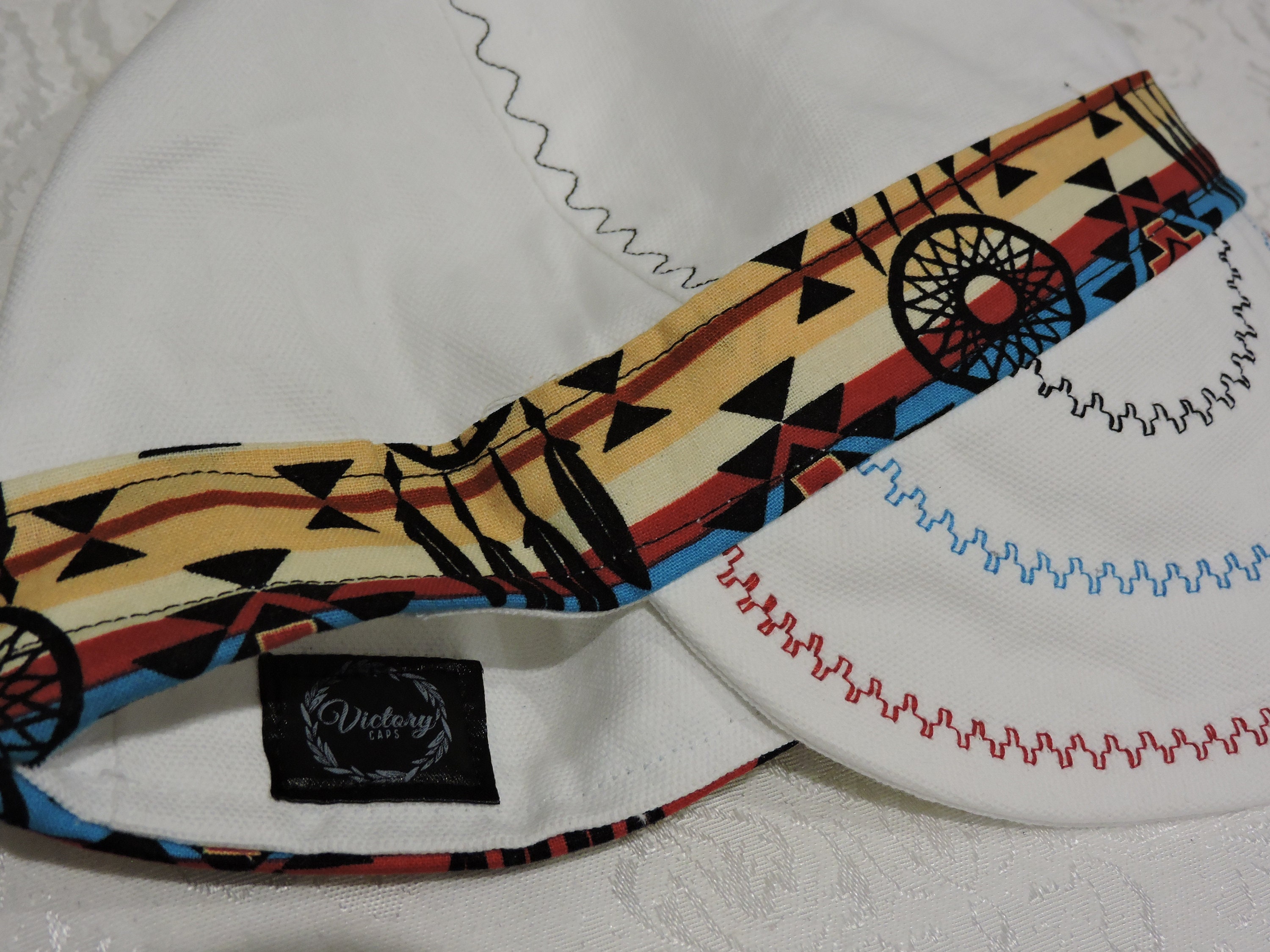 Native Welding Cap, Aztec Welder Cap, Welding Cap, Reversible, 100% ...