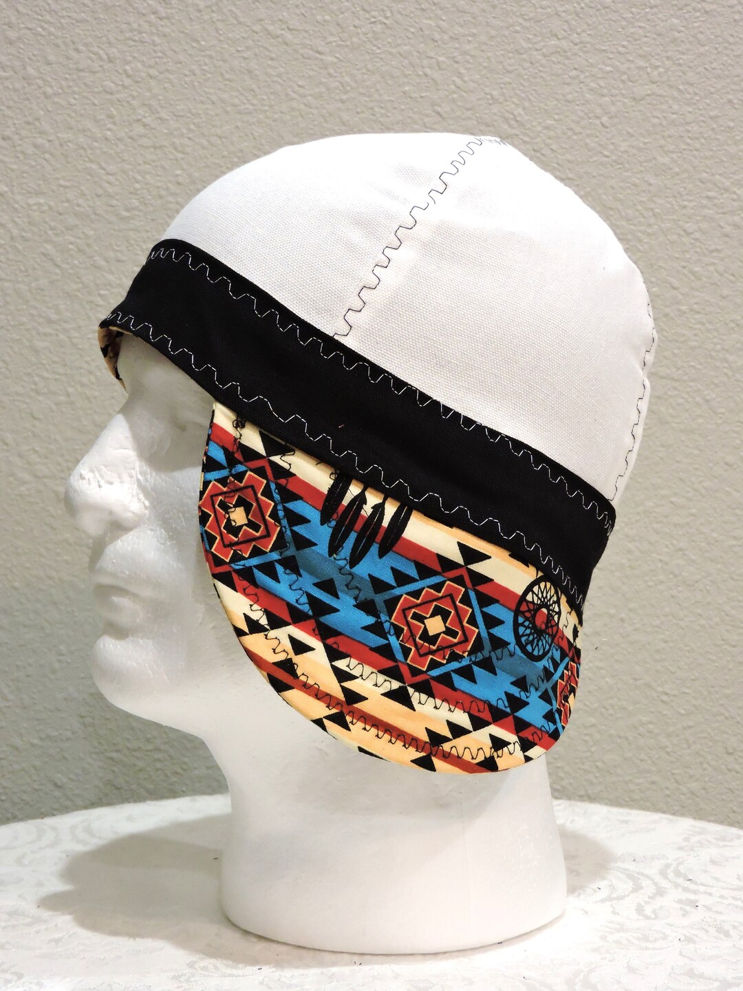 Native Welding Cap Aztec Welder Cap Welding Cap Reversible - Etsy