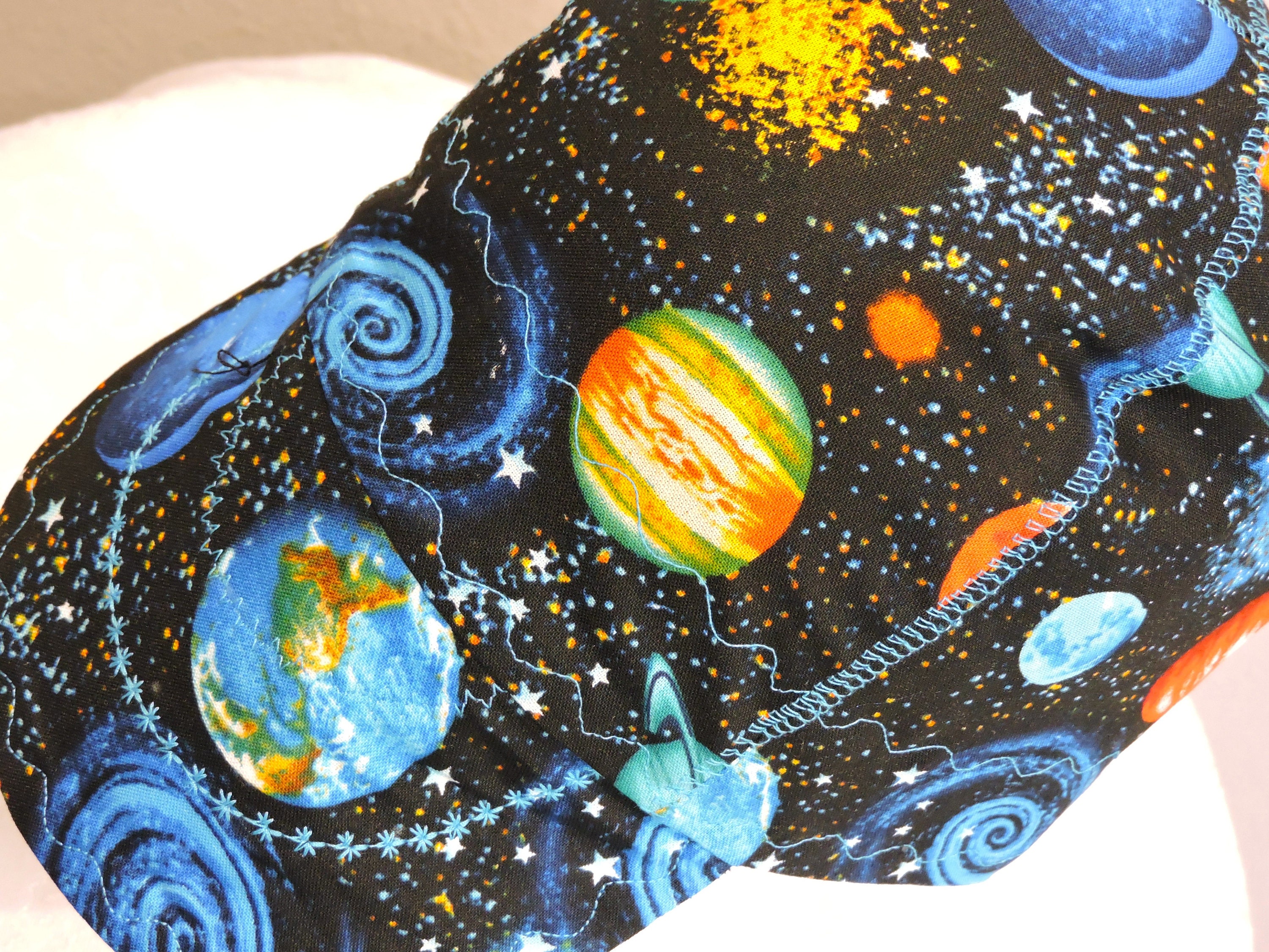 Outer Space Welder Cap Solar System Welding Cap Reversible 100 % Cotton ...