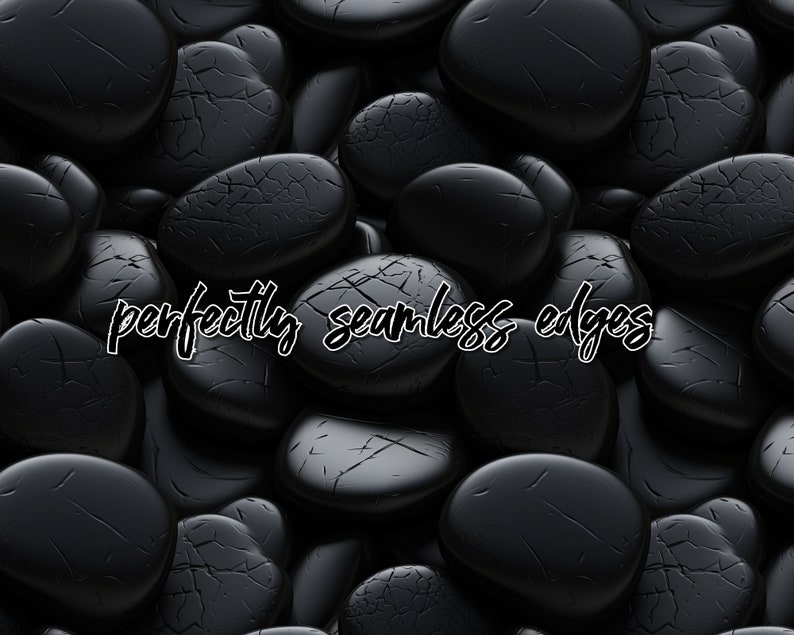Black Smooth Stone Seamless Digital Background 8-pack - Etsy