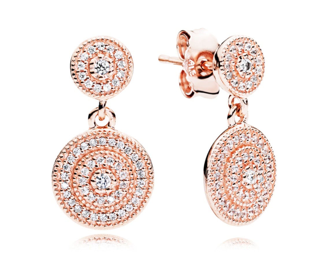Pandora Rose Gold Plating Charm Birthday Valentine's Radiant Elegance ...