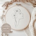 Woman Embroidery PDF Pattern| Flower Girl Embroidery Design Instant ...