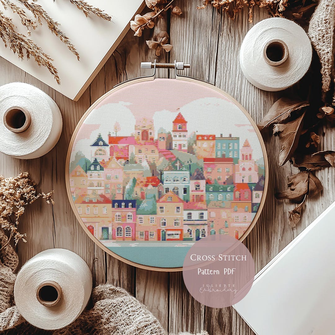 Cross Stitch Pattern Paris Cityscape |city Embroidery Designs PDF ...
