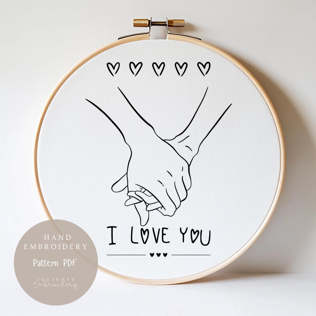 Love Quotes Embroidery PDF Pattern| Love Words Embroidery Design ...