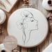 Woman Embroidery PDF Pattern| Flower Girl Embroidery Design Instant ...