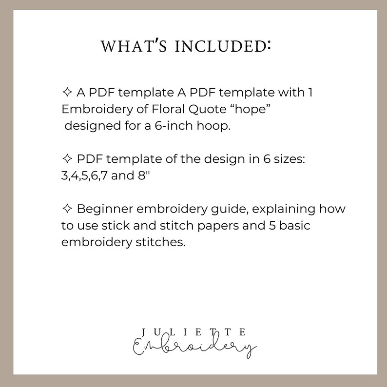 Motivational Quotes Embroidery PDF Pattern| Modern Embroidery Design ...
