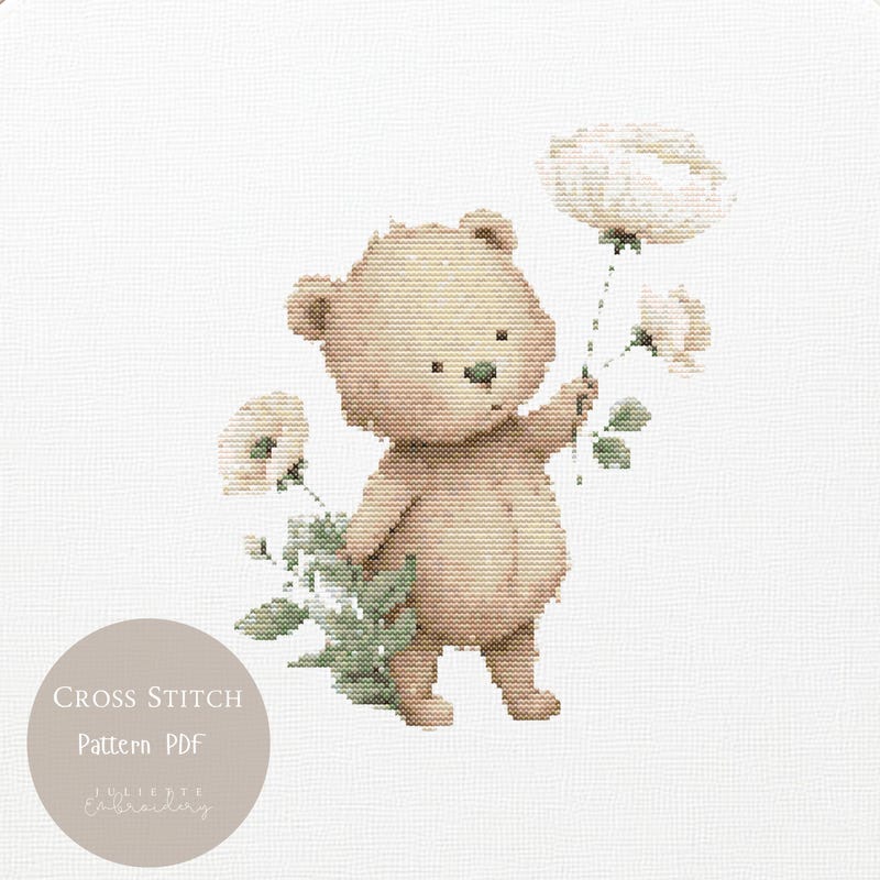 Bear Stitch and Stick Pdf - Etsy