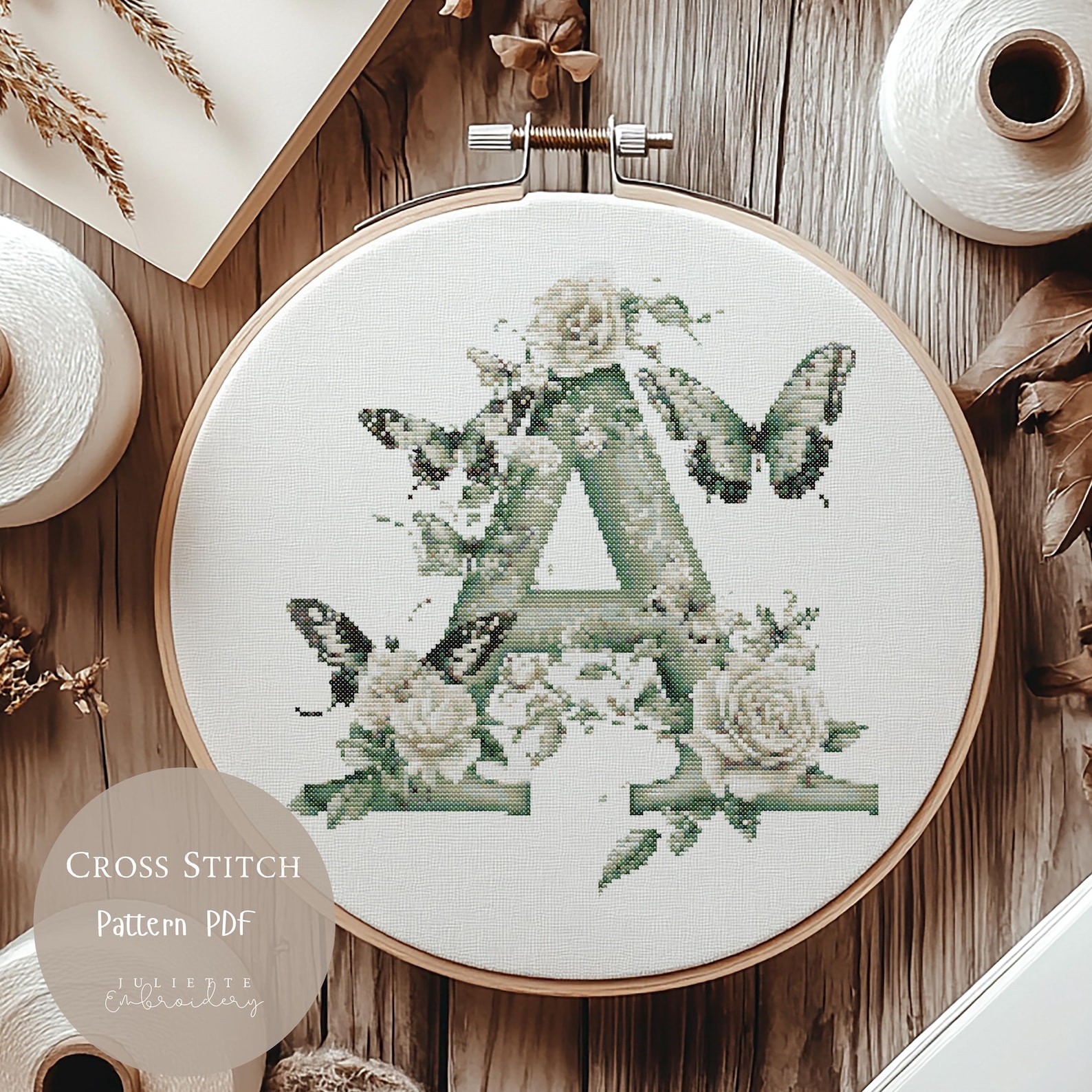 Custom Cross Stitch Pattern Alphabet Letter A| Stitch Embroidery ...