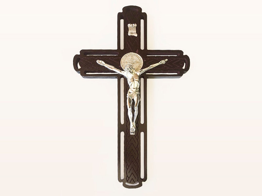 Catholic Cross / Catholic Crucifix With Saint Benedict Medal and INRI ...