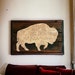 Buffaloe Wall Art | Wall Decor | Western Art | Handcrafted | Relaimed ...
