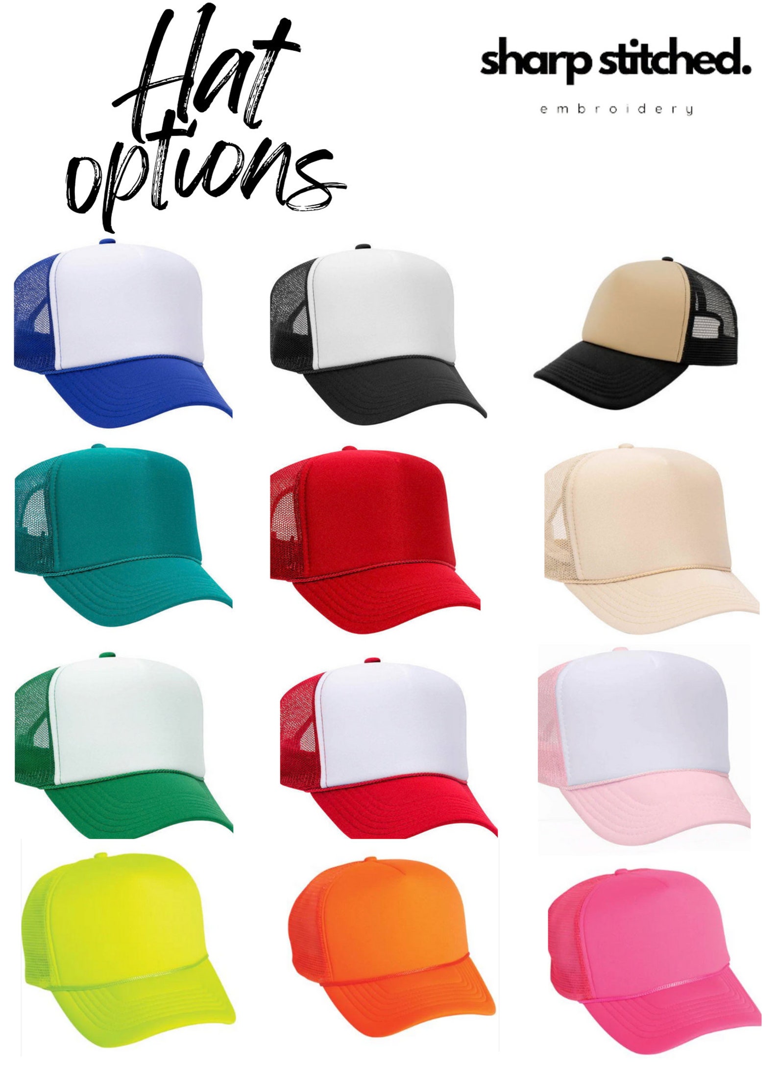 Personalized 3D Puff Embroidered Cap - Etsy