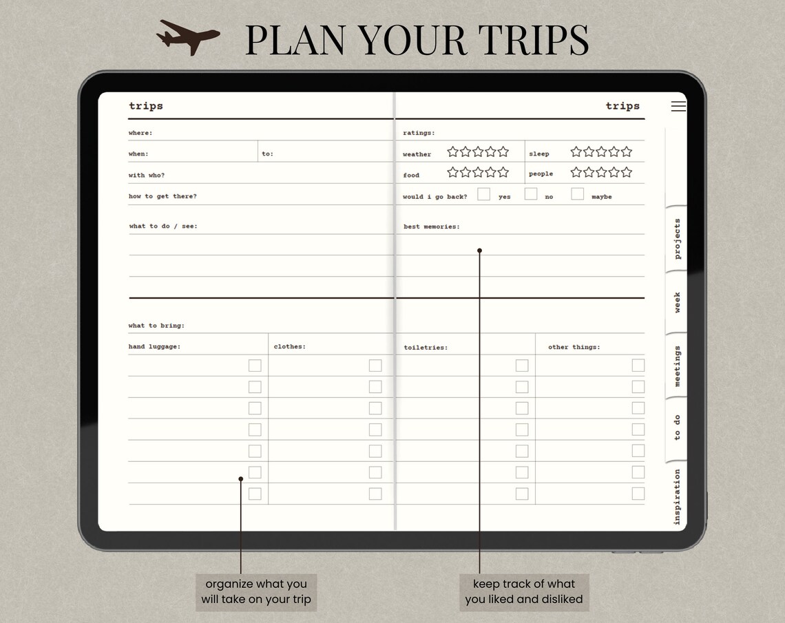 Digital Planner 2023 2024, Dated Digital Planner, Goodnotes Planner ...