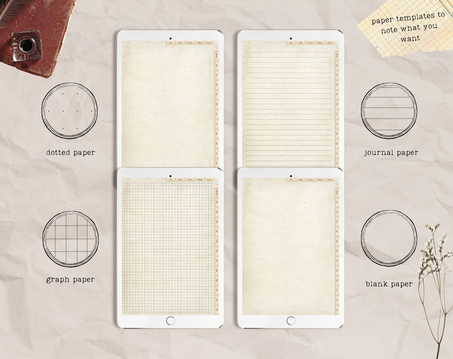 Light Academia Digital Planner 2023 2024, Vintage Planner, Notability ...