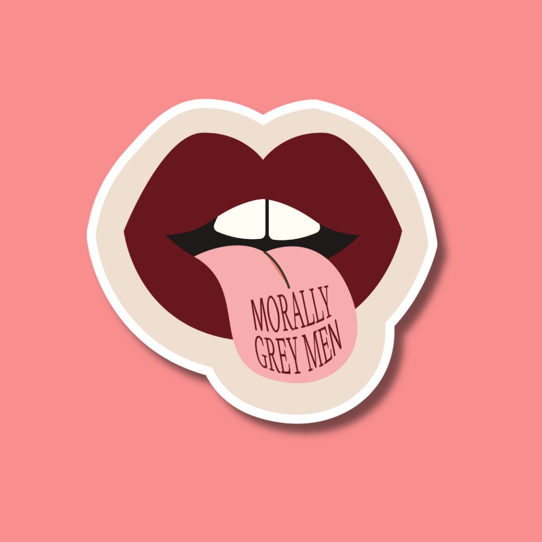 Morally Grey Men Sticker, Morally Grey Men, Booktok, Spicytok, Bookish ...