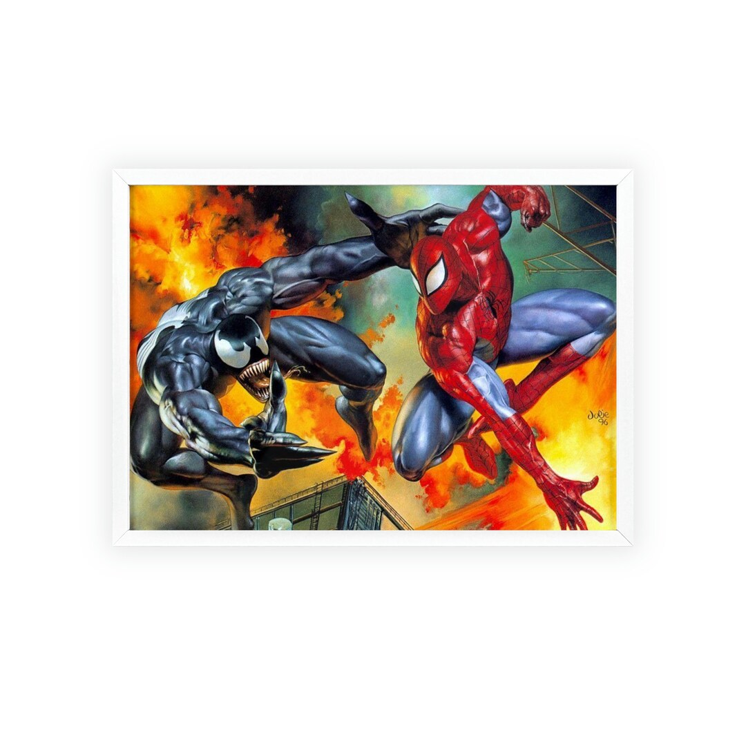 Spiderman Poster Wooden Frame Spiderman, Marvel, Spidey, Peter Parker ...