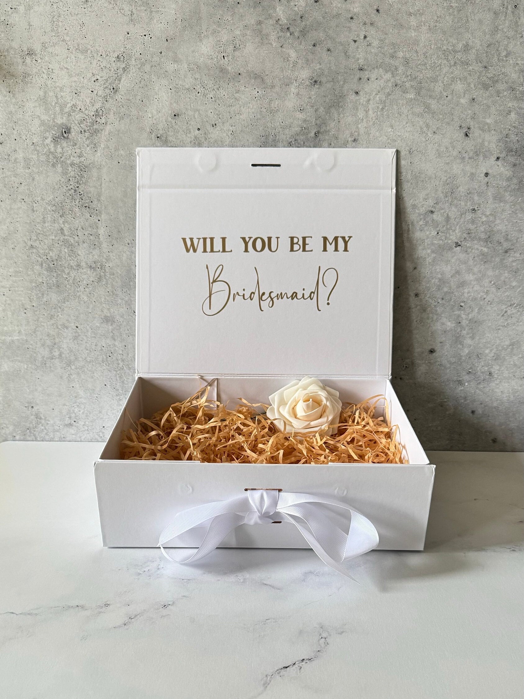 Custom Empty Gift Box, Maid of Honor Proposal, Personified Bridesmaids ...
