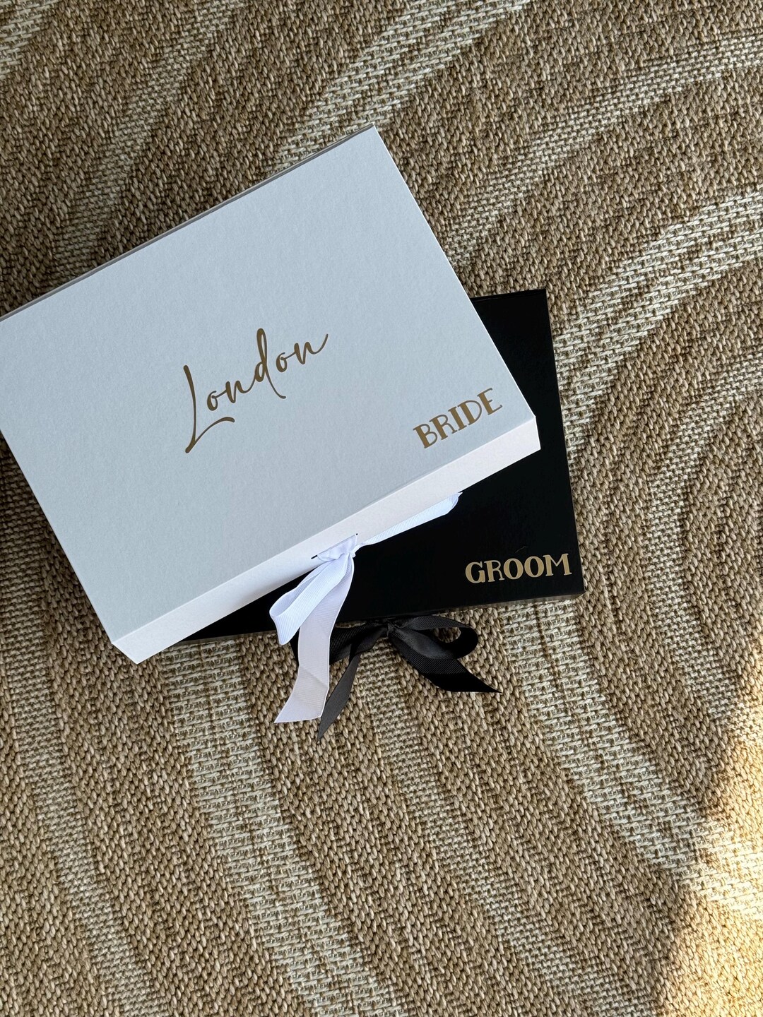 Personalized Bride and Groom Gift Box: Wedding Keepsake With Ribbon - Etsy