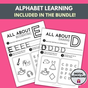 Kids Alphabet Activity Pack | Letters A-Z | PDF Download | Preschool ...